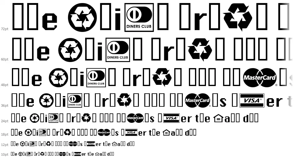 Credit Cards font by Richard William Mueller | FontRiver