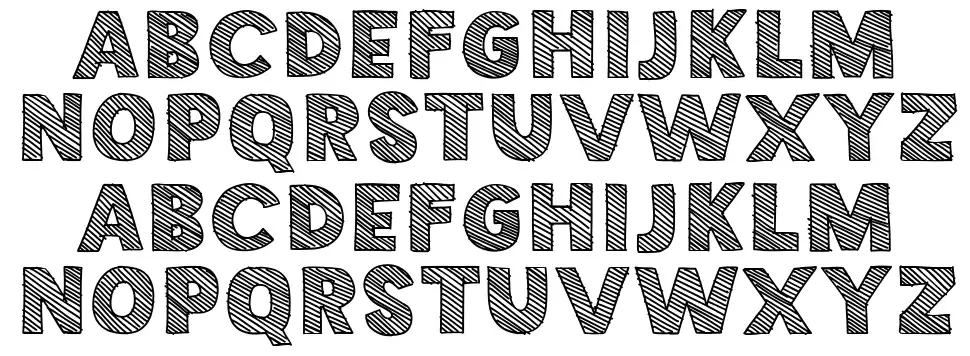Crossed Out font by Khurasan | FontRiver