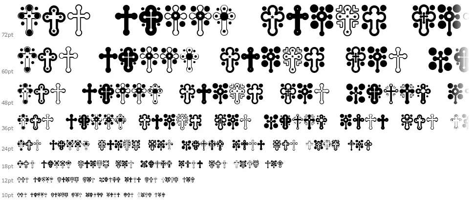 Crosses font by Vladimir Nikolic | FontRiver