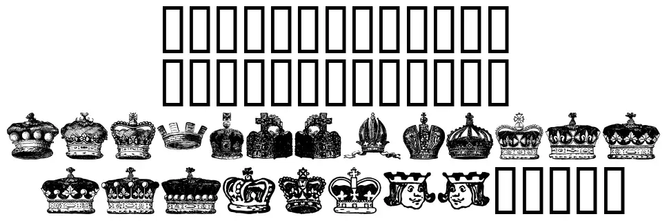 Crowns and Coronets font by Emerald City Fontwerks | FontRiver