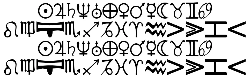 Cryptic Zodiac font by Carlos Perez | FontRiver