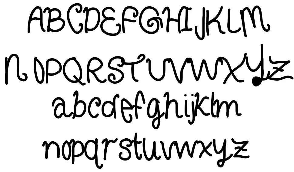 Fuente Curly Letters diseñada por Kylie Morris