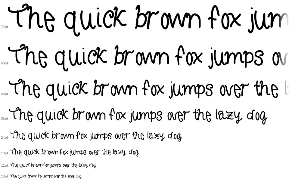 Curly Letters font by Kylie Morris | FontRiver