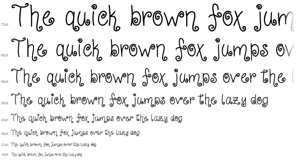 Curly Shirley font by Vanessa Bays | FontRiver