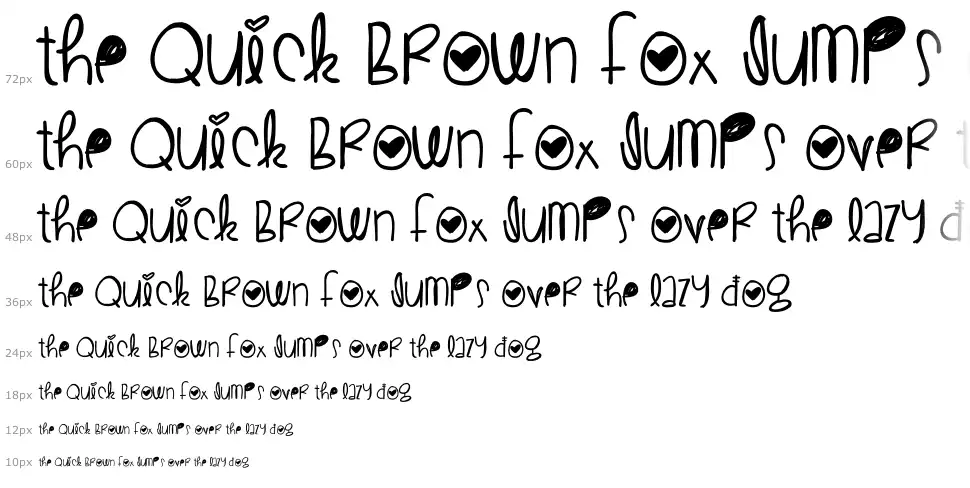 Cute Love font by Des Gomez | FontRiver