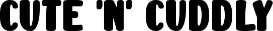 Cute 'n' Cuddly font by Joseph Dawson | FontRiver