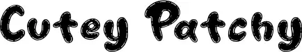 Cutey Patchy Schriftart zum kostenlosen Download