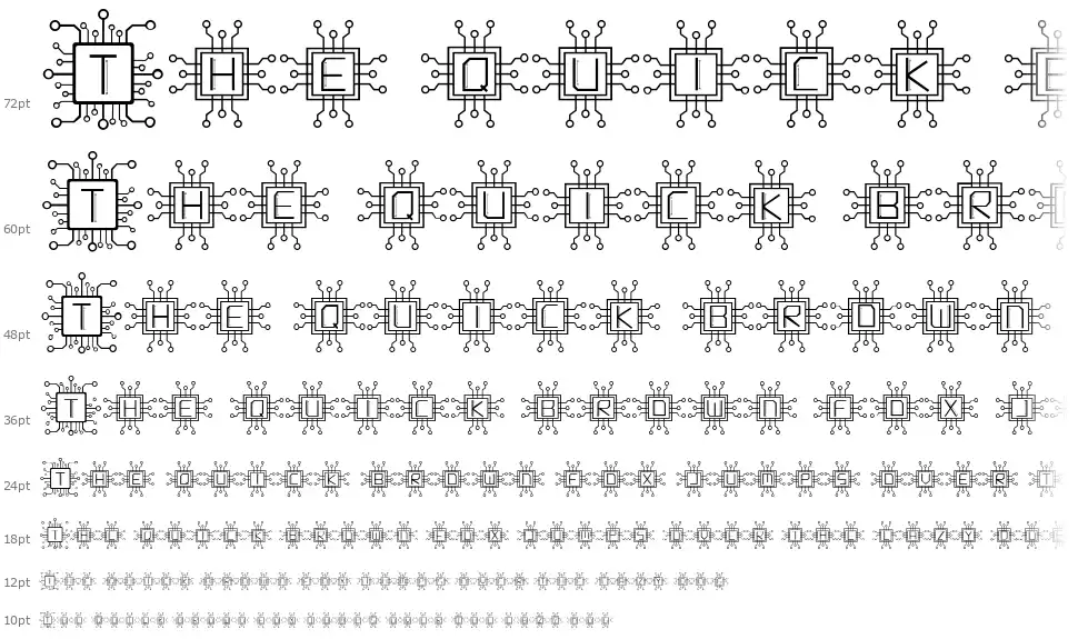 CyberTech Monogram font by Bongkeng Art Studio | FontRiver