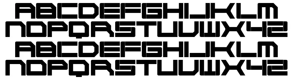 Cyborg 45 font by GeN | FontRiver