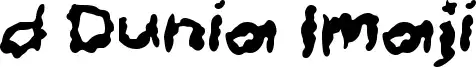 d Dunia Imaji font by wep | FontRiver
