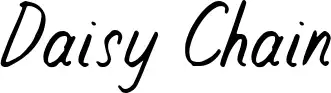 Daisy Chain font by Zansari | FontRiver