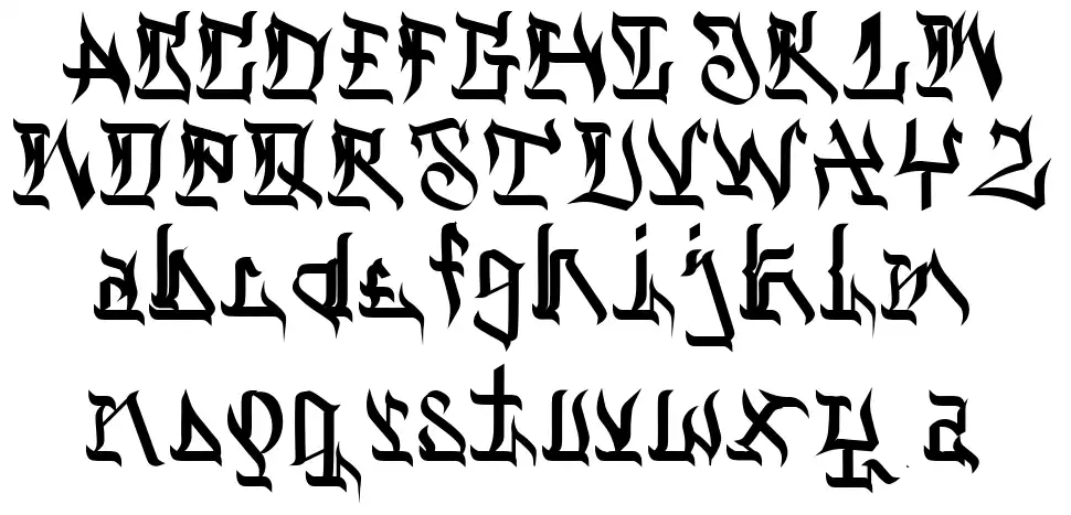 Fuente Dark Armor diseñada por Blackletter Studio