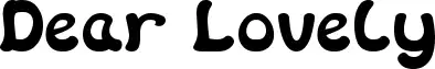 Dear Lovely font by weknow | FontRiver