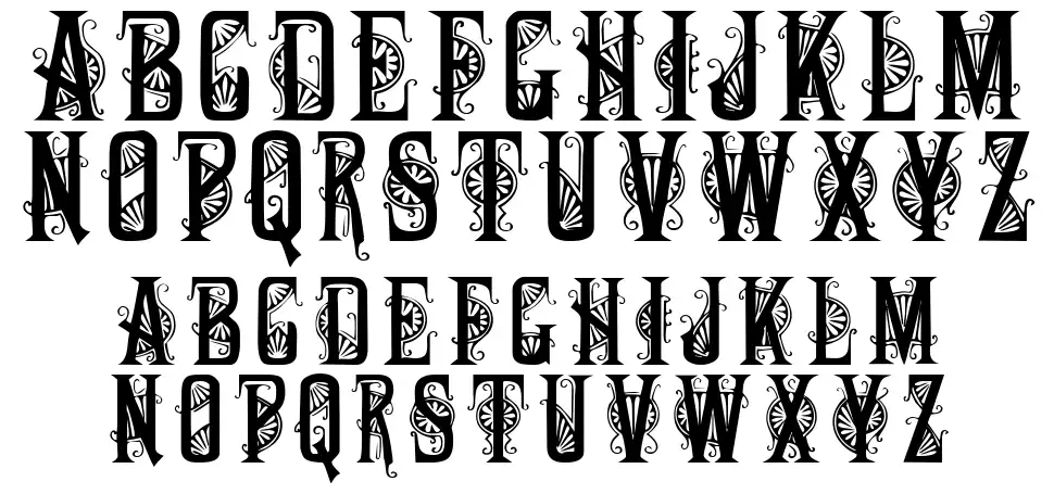 Deco Caps font by CybaPee | FontRiver