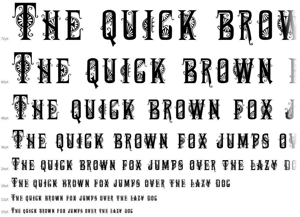 Deco Caps font by CybaPee | FontRiver