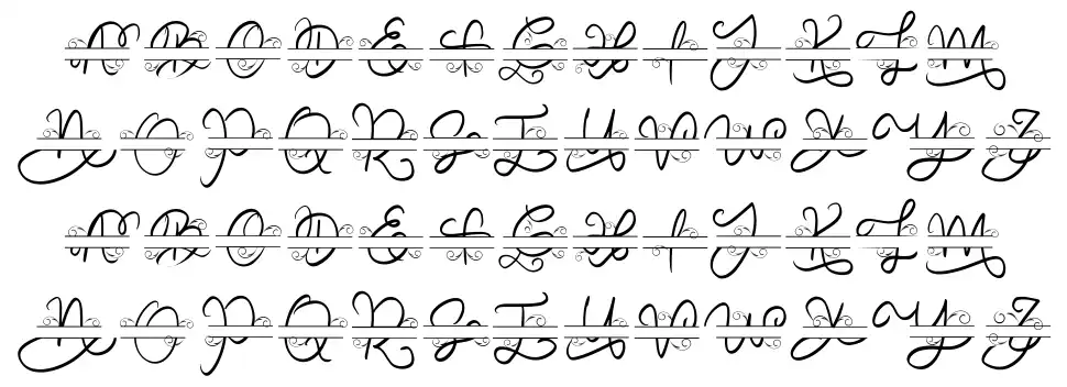 Decorative Monogram font by Letterday Studio | FontRiver