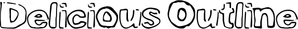 Delicious Outline font by Xerographer Fonts | FontRiver