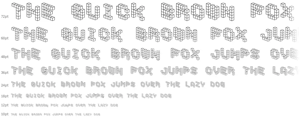 Demon Cubic Block Font font by DemonhillFontFactory | FontRiver