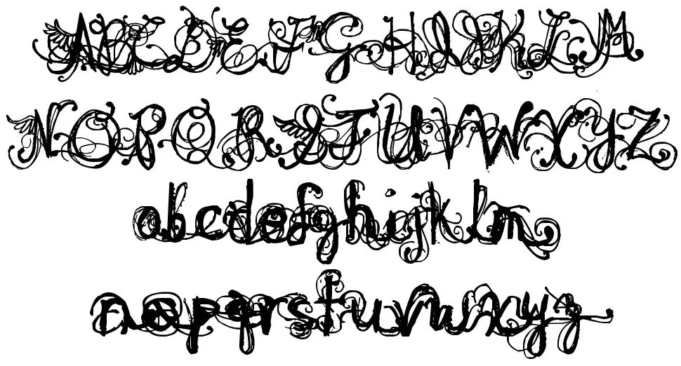 Denne Angel font by Denise Bentulan | FontRiver