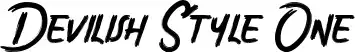 Devilish Style One font by Typotopia Studio | FontRiver