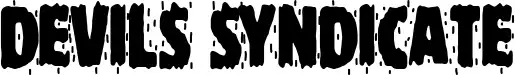 Devils Syndicate font by Woodcutter | FontRiver