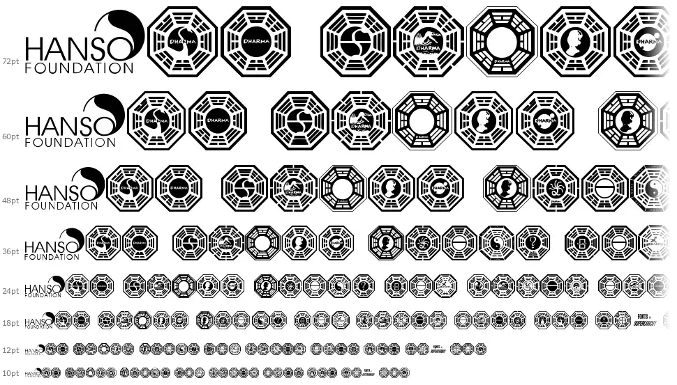 Dharma Initiative Logos font by Steve Ferrera | FontRiver