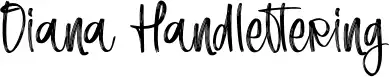 Diana Handlettering font by Al Ghul | FontRiver