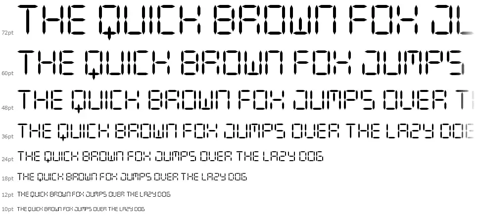 Digit LCD font by Geronimo Fonts | FontRiver