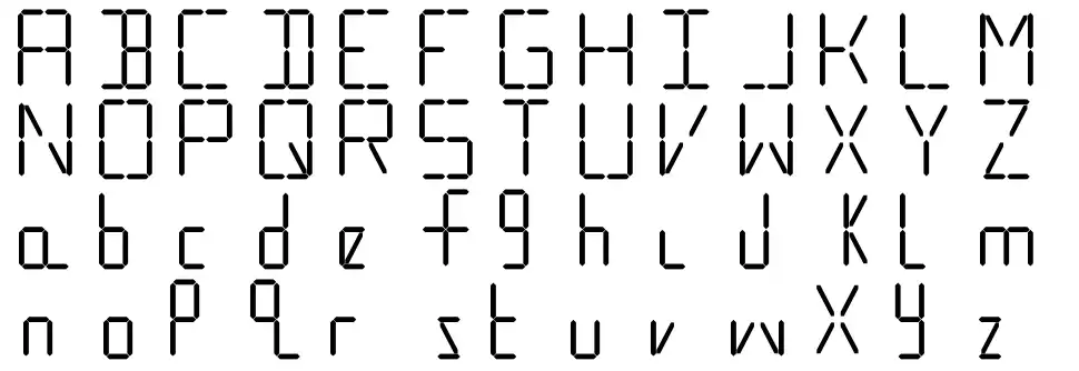 Digital16 font by Gary Pettie | FontRiver