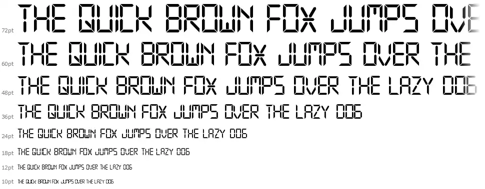 Digital Display tfb font by kaiserzharkhan | FontRiver