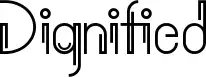 Dignified font by NihStudio | FontRiver