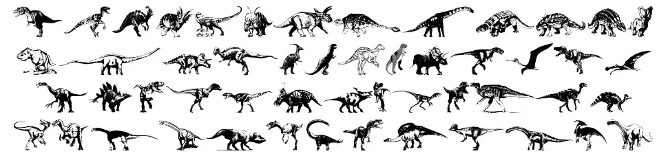 Dinosaurs font by Anthony Robinson | FontRiver