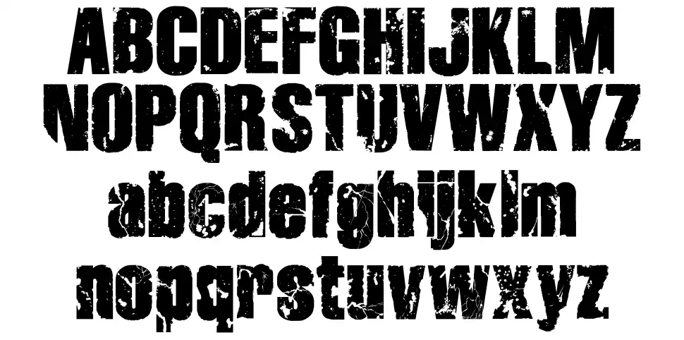 Disintegration font by HoneyDrax Productions | FontRiver