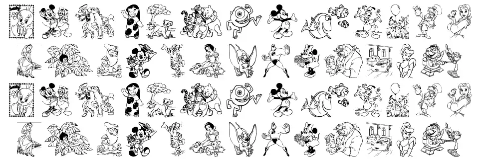 Disney family 1 font by Ding Bang | FontRiver