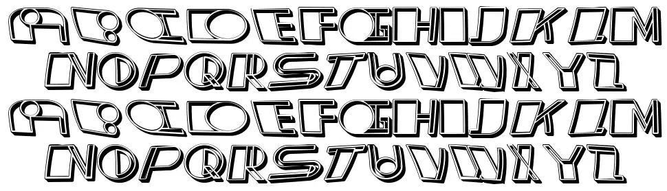 Distorted Font