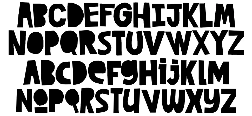 DK Cut Along font by Hanoded | FontRiver