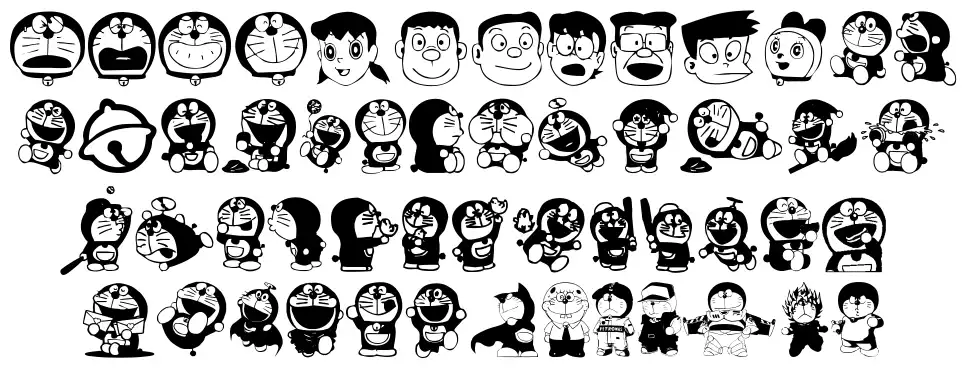 Doraemon font by Muhammad Rizky Ariesto | FontRiver