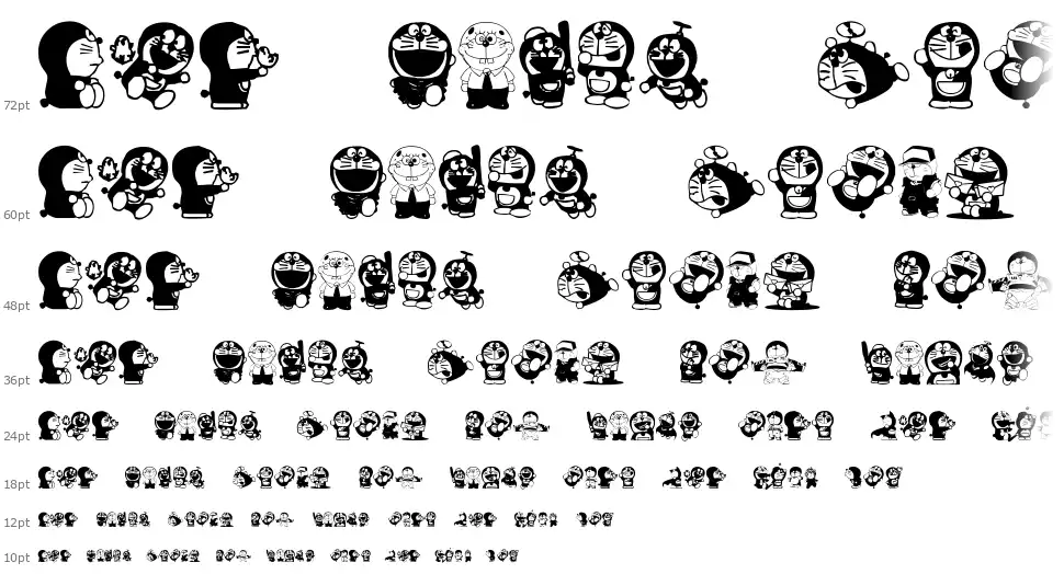 Doraemon font by Muhammad Rizky Ariesto | FontRiver
