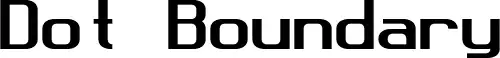 Dot Boundary font by Pendant Two Prod. | FontRiver