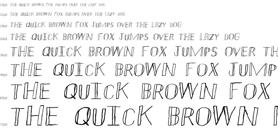 Fuente Double Strike diseñada por JLH Fonts