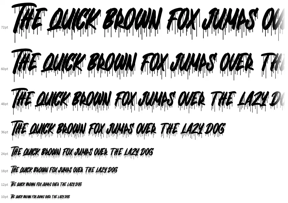 Dripping Drops font by Prioritype Co | FontRiver