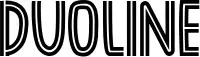 Fuente Duoline diseñada por share font