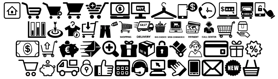 E-commerce font by Woodcutter | FontRiver