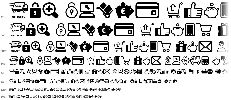 E-commerce font by Woodcutter | FontRiver