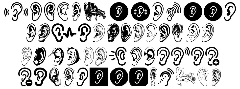 Ear font by Woodcutter | FontRiver