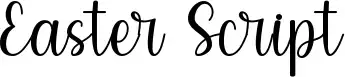 Easter Script font by Fillo Graphic | FontRiver