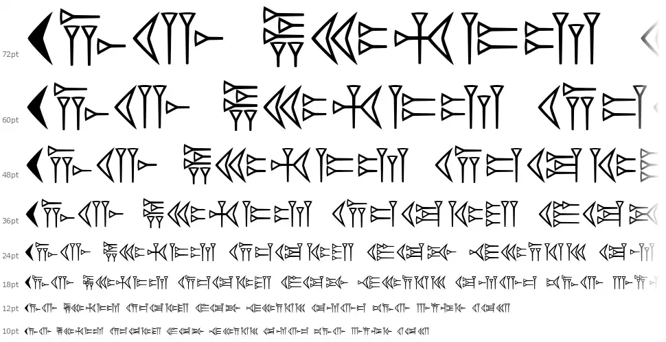 Easy Cuneiform font by Intellecta Design | FontRiver