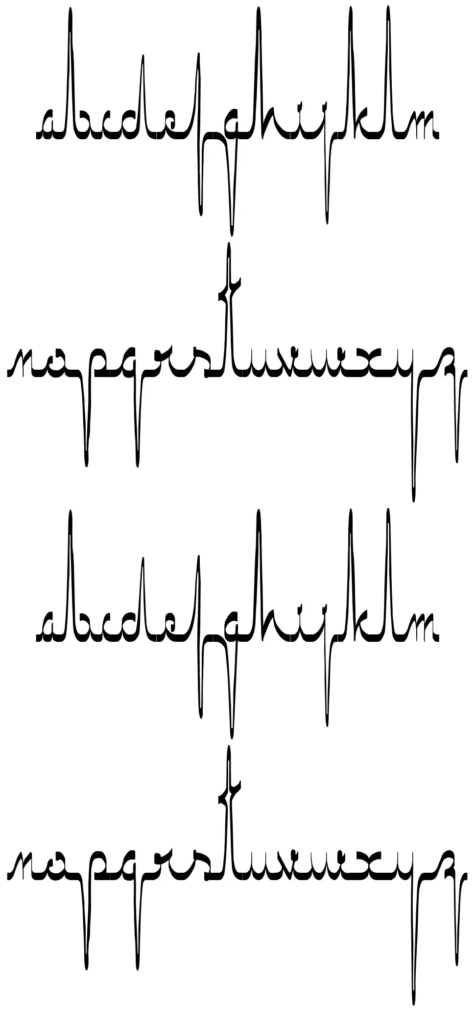 ECG Saji font by Saji Johnny Kundukulam | FontRiver