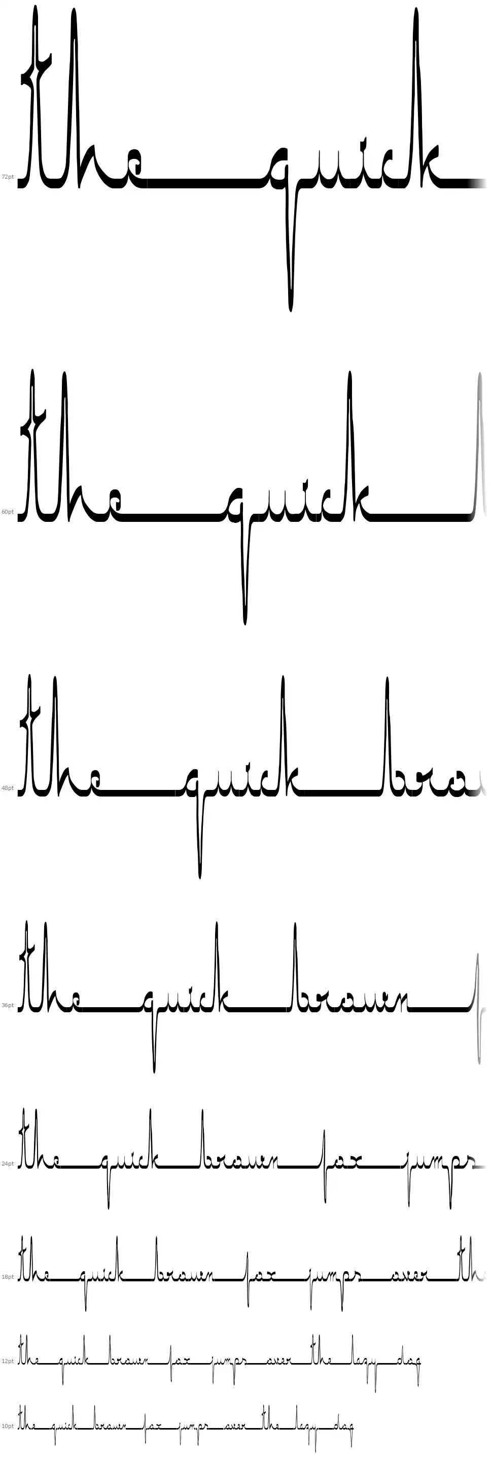 ECG Saji font by Saji Johnny Kundukulam | FontRiver