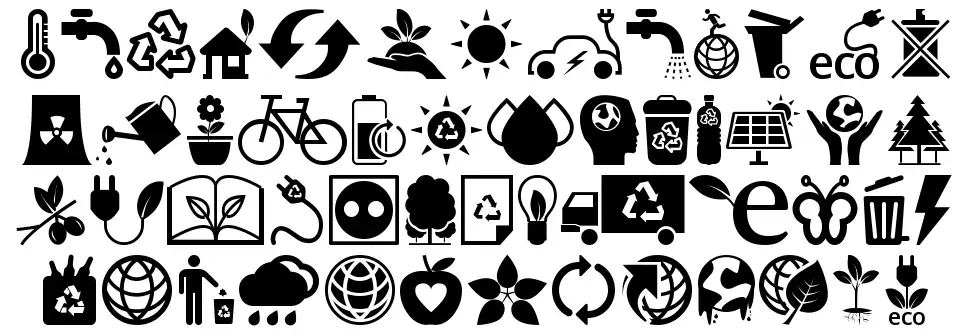 Ecology font by Woodcutter | FontRiver